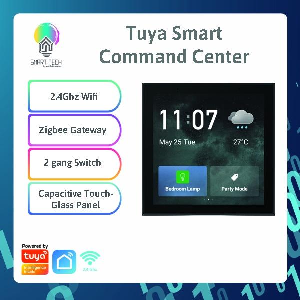 Tuya Smart Command Center / Control Panel / 2 gang switch /wifi / zigb ...